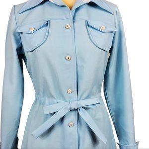 Vintage | Dresses | Vintage 6s 70s Mod Dress Sz Sm Powder Blue Office Academia | Poshmark